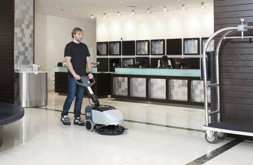 Nilfisk SC351 Compact Scrubber Dryer - RapidClean NZ